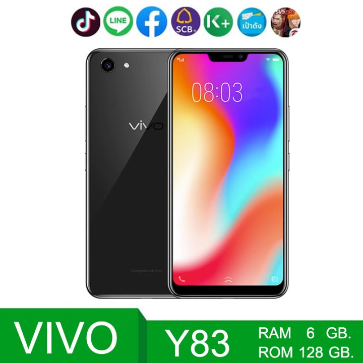 มือถือVivo Y83 (Ram 6GB Rom 128GB) Android 8.1 หน้าจอ HD 6.22 นิ้ว รับประกัน 1 ปี(ติดฟิล์มกระจก ...