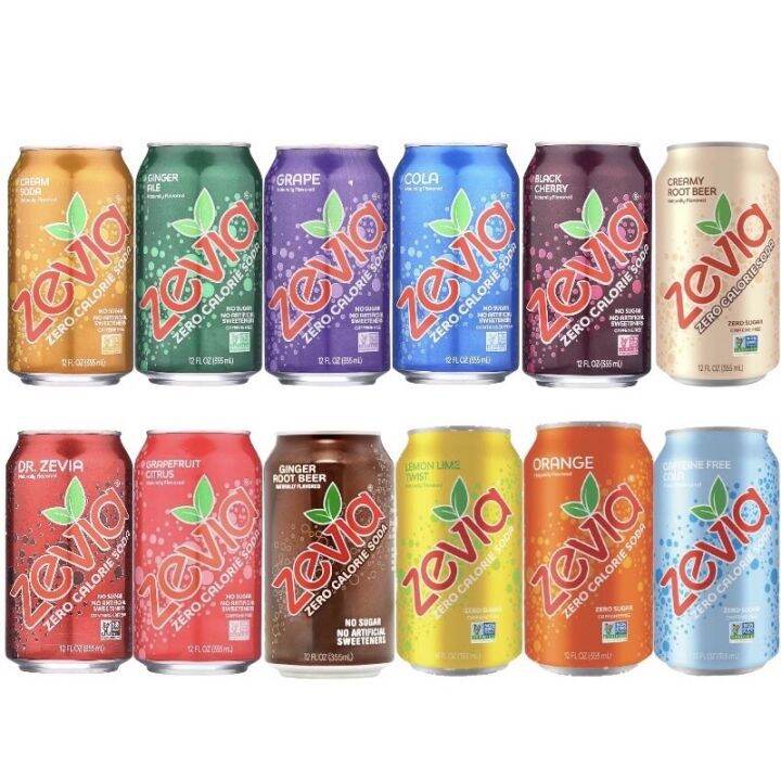 【READY STOCK】 Zevia Zero Calorie Sugar Free Zero Sugar Soda Keto Low Carb Approved 355mL | Lazada PH
