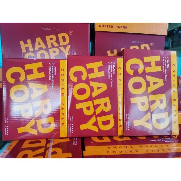 Hard Copy Bond Paper 70gsm sub 20 Long ( 1 ream/500sheets) | Lazada PH