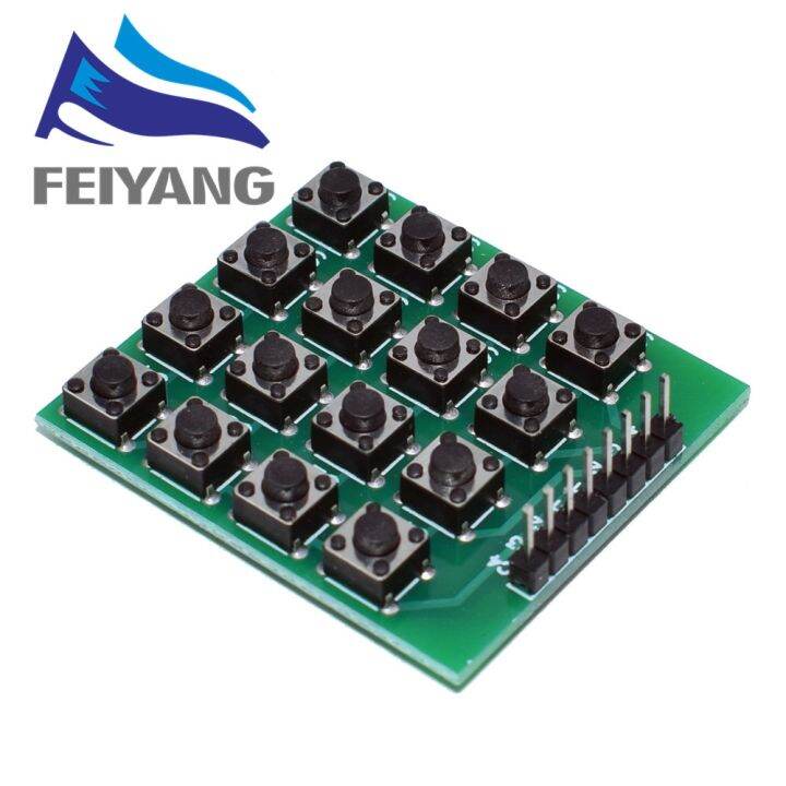 1PCS 8pin 4x4 4x4 Matrix 16 Keypad Keyboard Breadboard Module 16 Button Mcu for arduino Diy ...