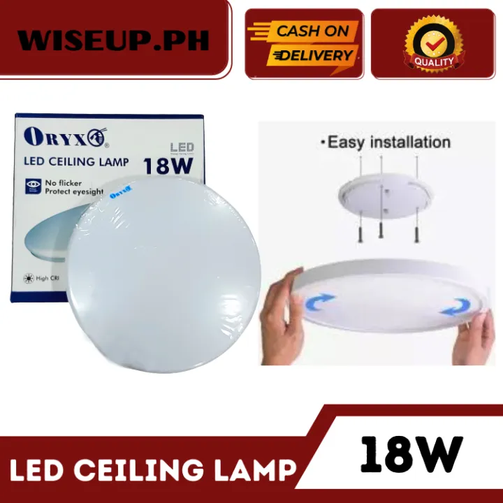 Oryx Modern LED Ceiling Lamp daylight 6500k 24W 18W 12W | Lazada PH