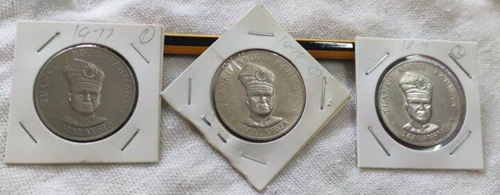 Malaysia 1957 - 1977 RM1 $1 Satu Ringgit Coin - 20 Tahun Merdeka ...