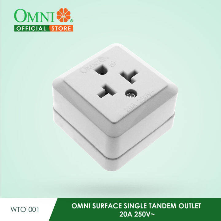 OMNI Surface Single Tandem Outlet 20A 250V~ - WTO-001 | Lazada PH