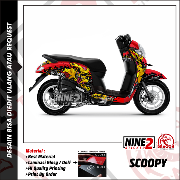 STICKER SCOOPY NEW DECAL SCOOPY NEW STRIPING SCOOPY NEW FULL BODY ...