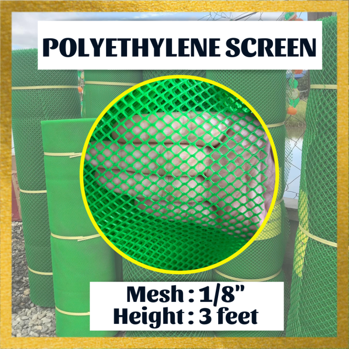 [3ft x 30 meters] Polyethylene Plastic Screen Net Chicken Fence mesh 1/ ...