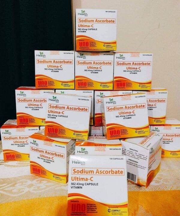 UNO Ultima C Sodium Ascorbate100 capsules Original 1st Health Vitamins ...