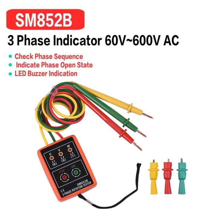 Phase Tester 3 Phase Rotation Tester Phase Sequence Meter Phase Order