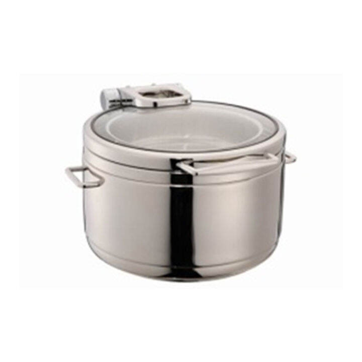 Maestro Round Induction Soup Station Cap 11L Full Glass Windowed Lid ...