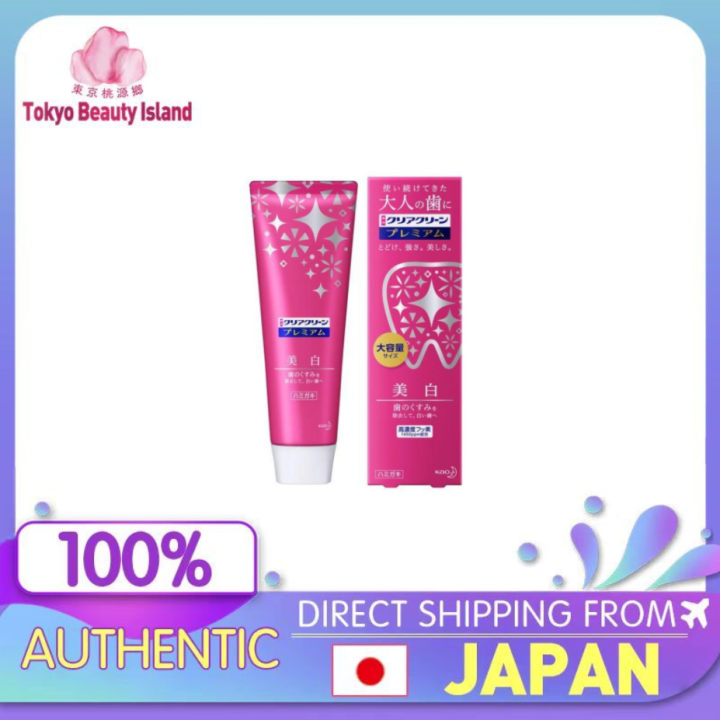 [Japan100%Authentic] KAO Clear Clean Premium Whitening Toothpaste 160g ...