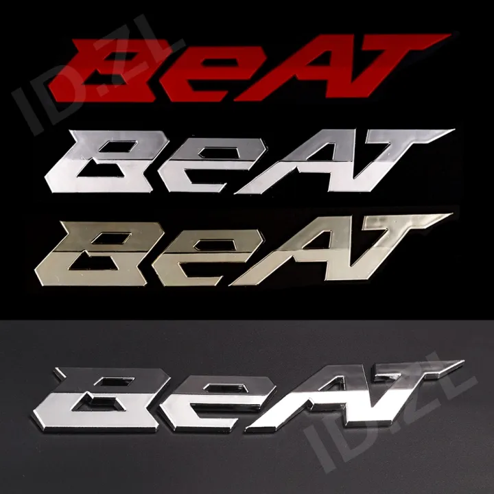 ZR Honda Beat Sticker Silver Red Gold 3D Emblem For Left And Right ...