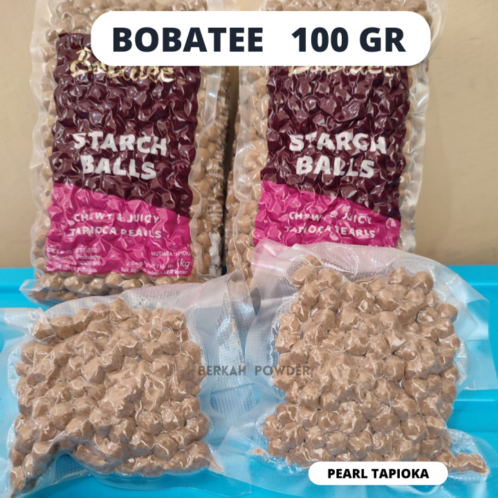 BOBATEE 100gr / Boba Pearl Tapioka / Pearl Boba 100 Gr / bubble mutiara ...