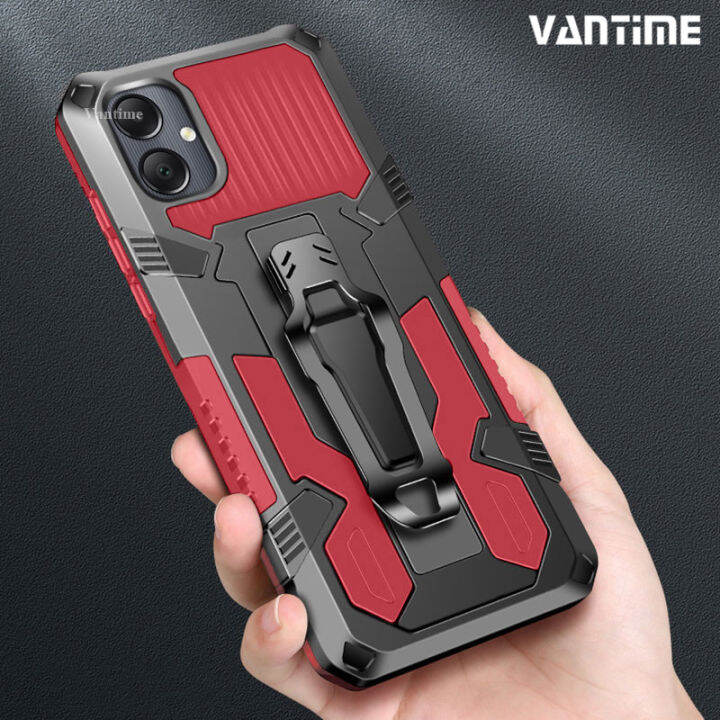 Vantime for Samsung Galaxy A05 A05s Belt Clip Case Stand Shockproof Armor Heavy Duty Full Body ...