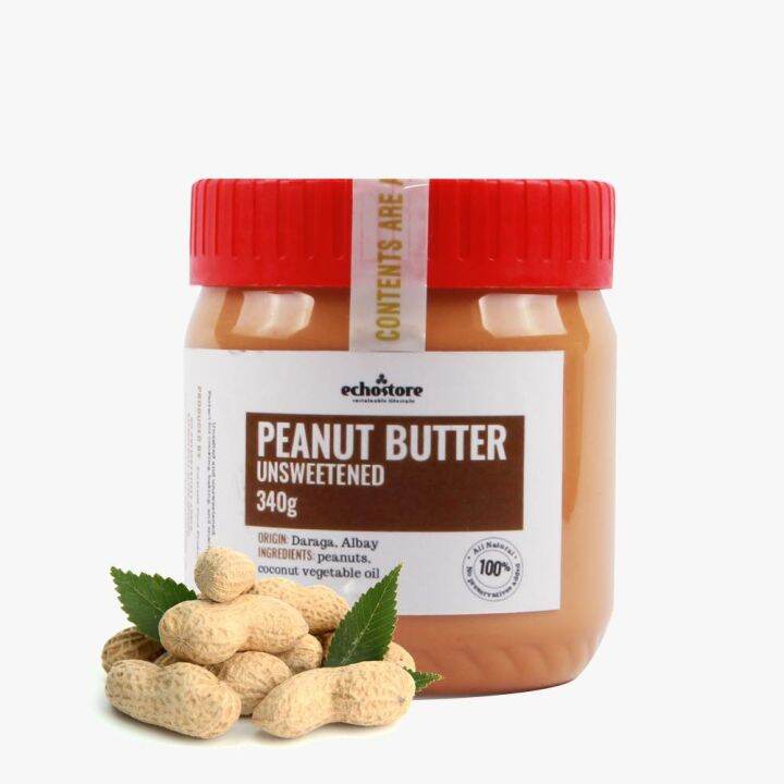 ECHOstore Unsweetened Peanut Butter 340g | Lazada PH