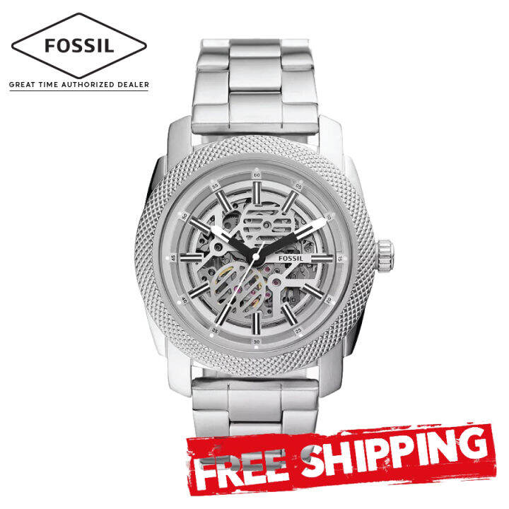 [Official Warranty] Fossil ME3252 Men's Machine Automatic Stainless ...