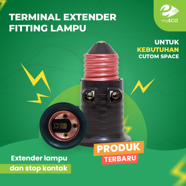 Fitting Kombinasi Colokan Listrik Lampu Bohlam Gantung Rumah Bagus ...