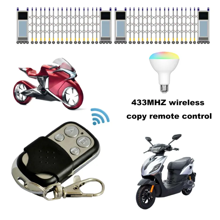 433MHz Copy Remote Control Practical Metal Clone Learning Code 4 Button Cloning Duplicator ...