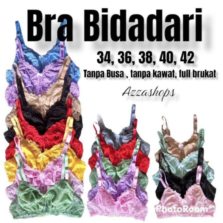 bh wanita bh bidadari bh tanpa busa tanpa kawat bh full renda bh ...