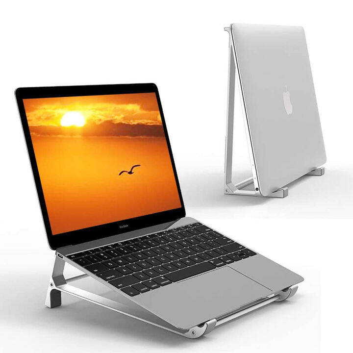 Laptop Stand Desk Aluminum Vertical Holder For Air Pro Surface XPS HP ...