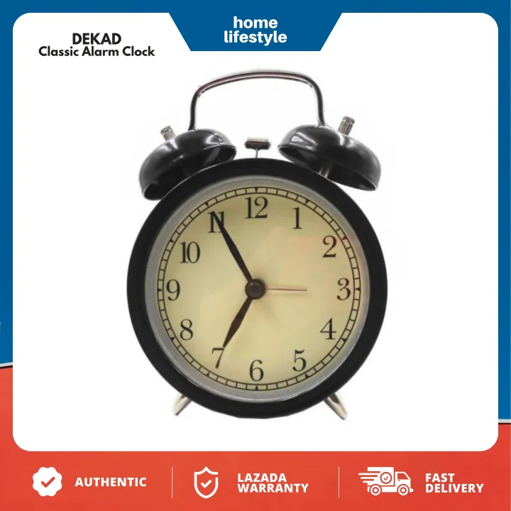 DEKAD Classic Alarm Clock (Black) | Lazada PH