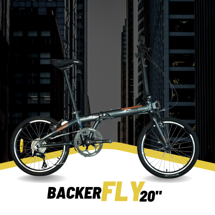 จักรยานพับ BACKER รุ่น FLY 9SP. | Lazada.co.th