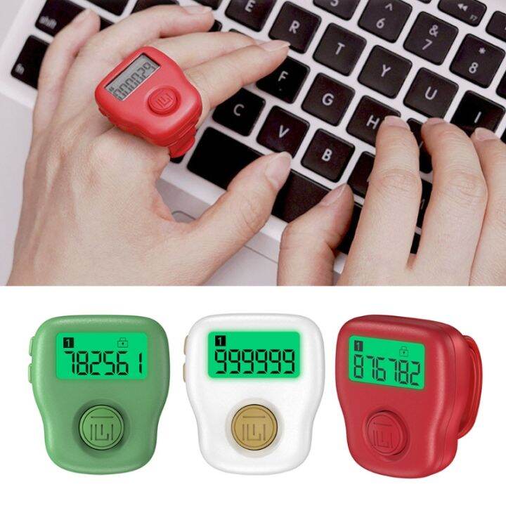 【คลังสินค้าพร้อม】Mini Digital LCD Electronic Finger Ring Hand Tally ...