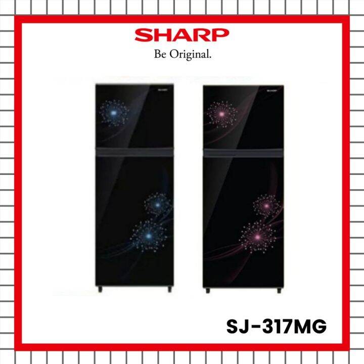 LEMARI ES SHARP 2 PINTU SJ-317MG-DB/DP / KULKAS SHARP 2 PINTU SJ-317MG ...