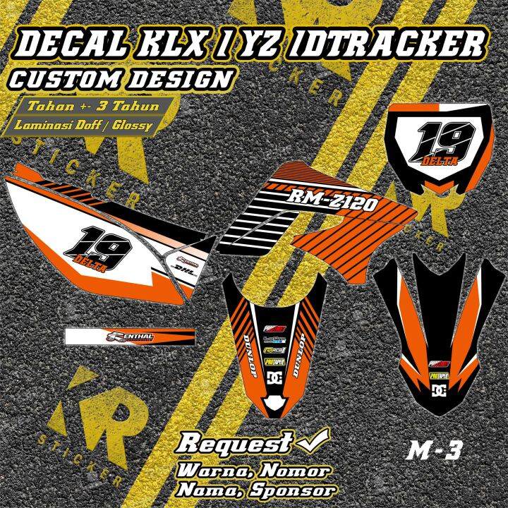 Sticker Decal KLX / YZ / DTRACKER custom desain BODI MODIFIKASI ...
