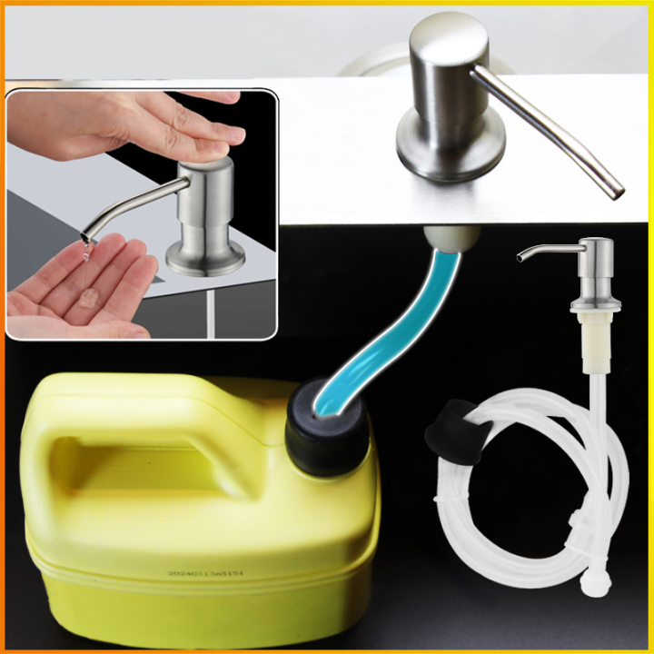 COD SUS304 Stainless Steel Kitchen Sink Liquid Soap Pump Dispenser ...