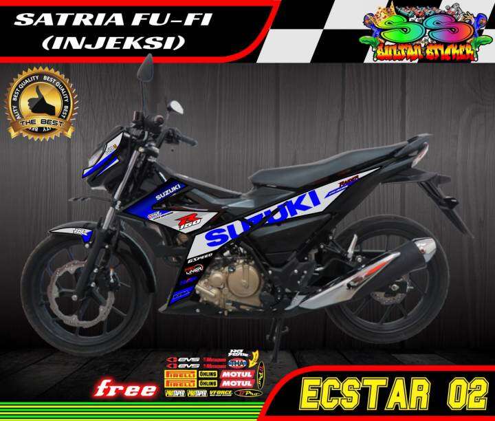 Stiker Variasi Streaping Decal list Motor Suzuki Satria FU Injeksi (FI ...