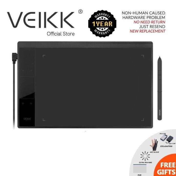 A30 Drawing Tablet 10x6 inch Support Graphic with 8192 Pressure Levels ...