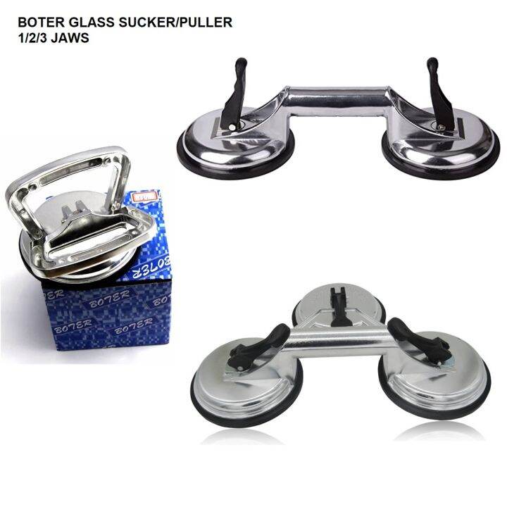 BOTER 1/2/3-JAWS HEAVY DUTY GLASS SUCTION PLATE GLASS PULLER/SUCKER ...