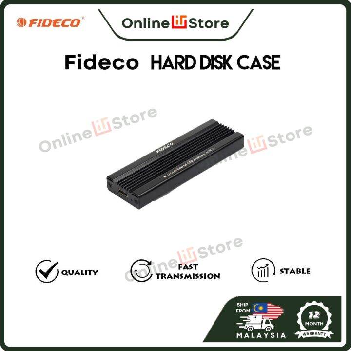 FIDECO M.2 USB 3.0 To (NVME) SSD Aluminum CASING | Lazada