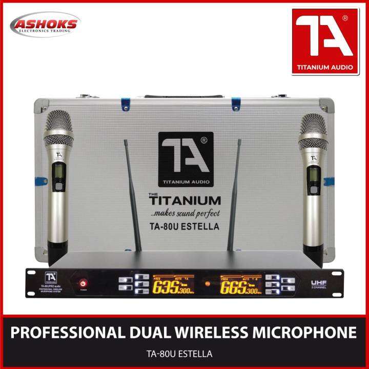Titanium Audio TA-80U Pro Wireless Microphone Professional Dual ...