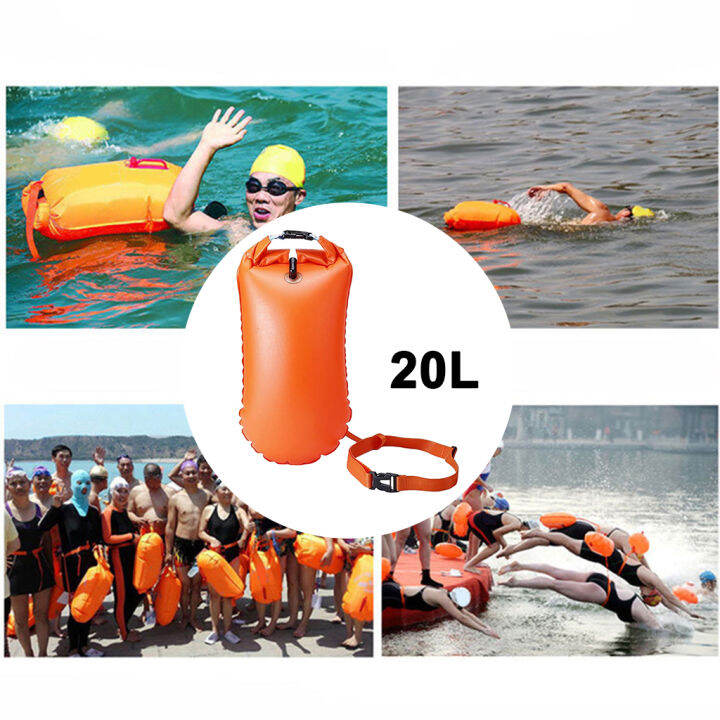Baoblaze Swim Bouy Float Safe Life Swim Bags for Swimmers Open Water ...