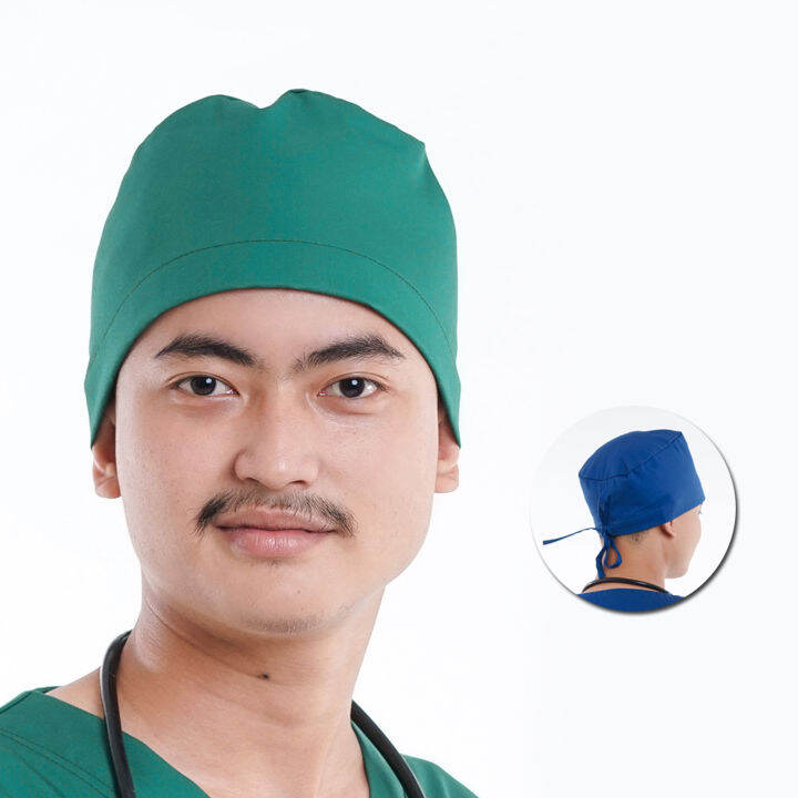 LINCURT - Topi Operasi Dokter dan Perawat Tali Bahan Twill Quality ...