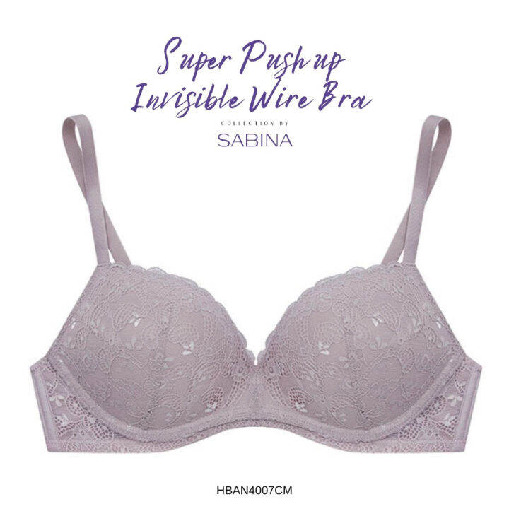 Sabina Lace Collection: HBAN4007 Super Push Up Invisible Wire Bra ...