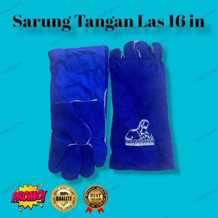 sarung tangan las 16 inch / sarung tangan safety / sarung tangan anti ...