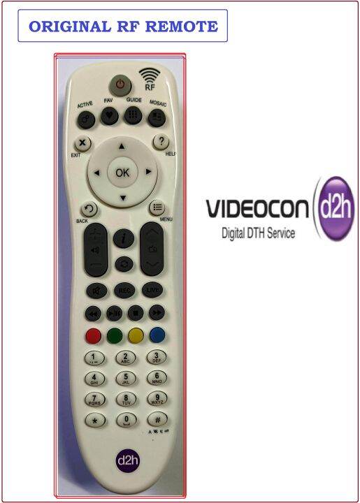 Videocon d2h Original RF Remote | Lazada