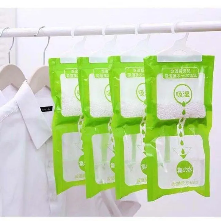 Wardrobe Hanging Moisture Absorbent Anti-Mold Desiccant Packets Closet ...
