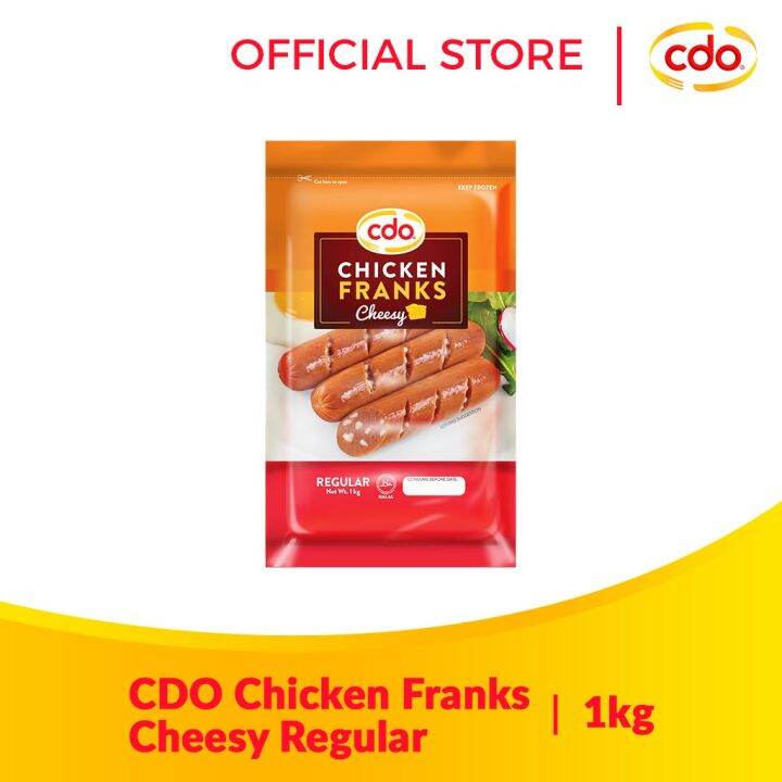 CDO Chicken Franks Cheesy Regular 1kg | Lazada PH