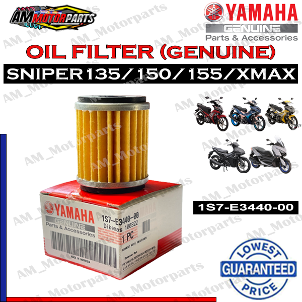 YAMAHA OIL FILTER FOR SNIPER 135/150/155/XMAX (1S7-E3440-00) YAMAHA ...