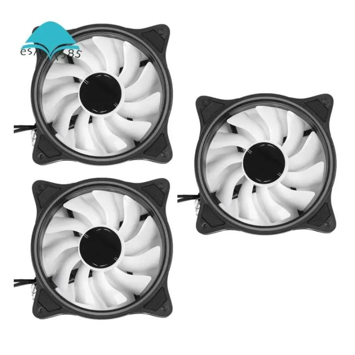 4 Pin 120mm Cool Fan Pc Fan Solar Eclipse Effect Internal Rainbow ...