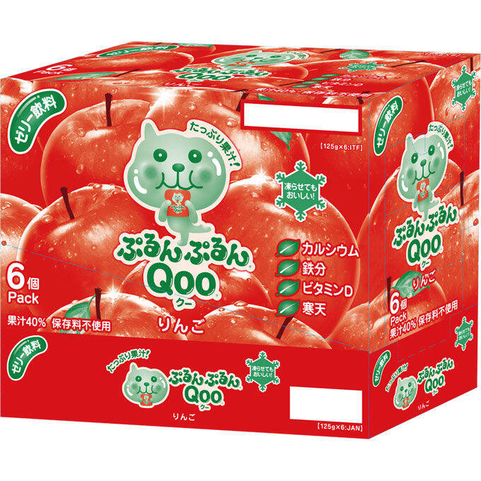 Coca-Cola (Japan) Co. Minute Maid Purunpurun Qoo - Apples - Case 125G x 6 Cheer Pack Beverage ...