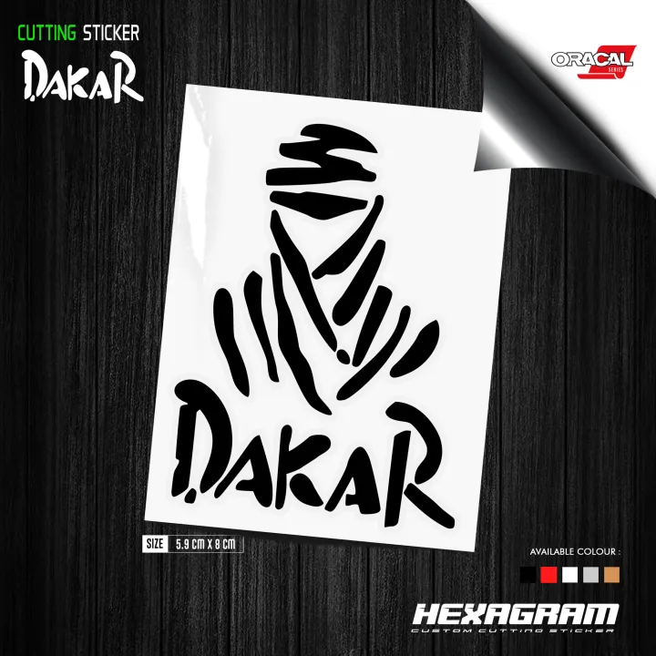 Cutting Sticker Dakar | Stiker Cutting Dakar | Dakar | Lazada Indonesia