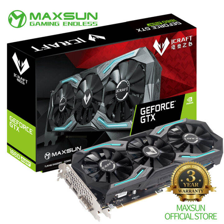 MAXSUN Nvidia GeForce GTX 1660 SUPER iCraft 6G 192bit GDDR6 Video ...