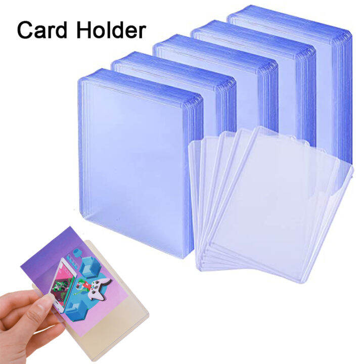 5Pcs Waterproof Transparent Pvc Card Cover Plastic Cardholder Case ...