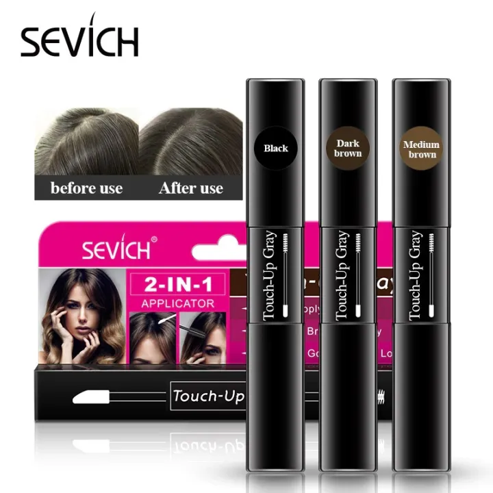 Sevich Black Hair Dye 2 in 1 Applicator hair color brush Instant White ...