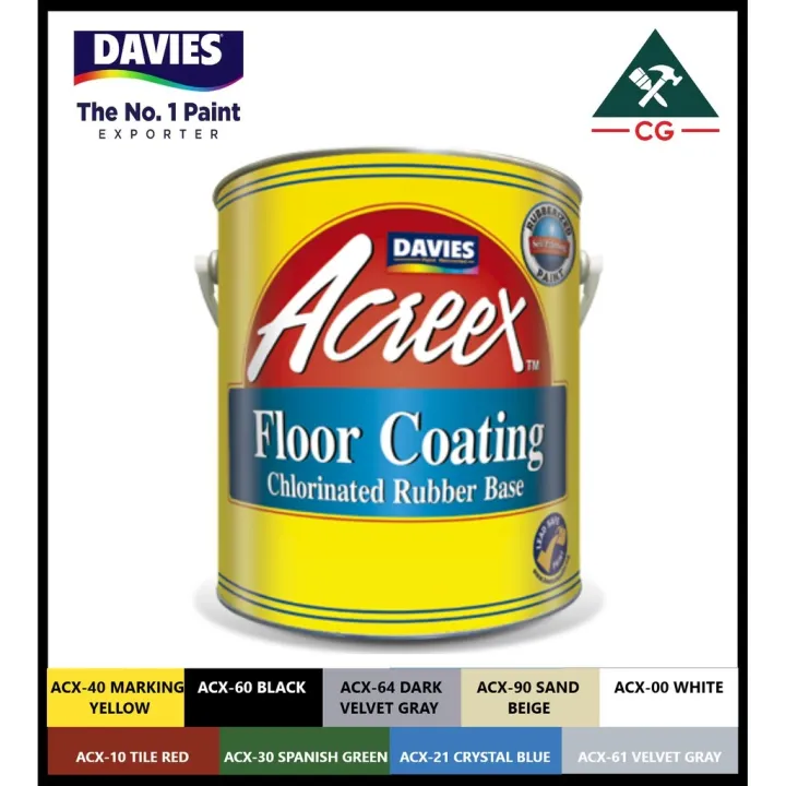 DAVIES 1 liter ACREEX Rubber Based Floor Paint | Lazada PH