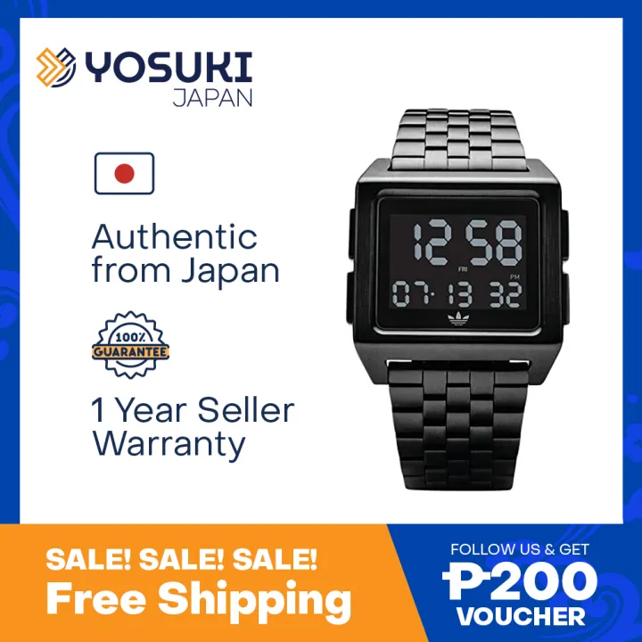 AdidasWatch ADIDAS Z01-001 Black Digital Wrist Watch For Men from ...