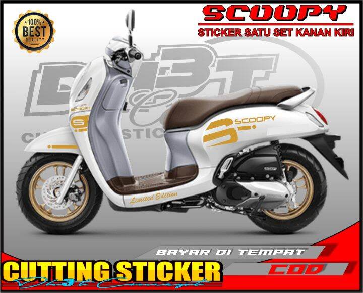 CUTTING STICKER HONDA SCOOPY LIMITED EDITION 2021 PRESTIGE ALL SCOOPY ...